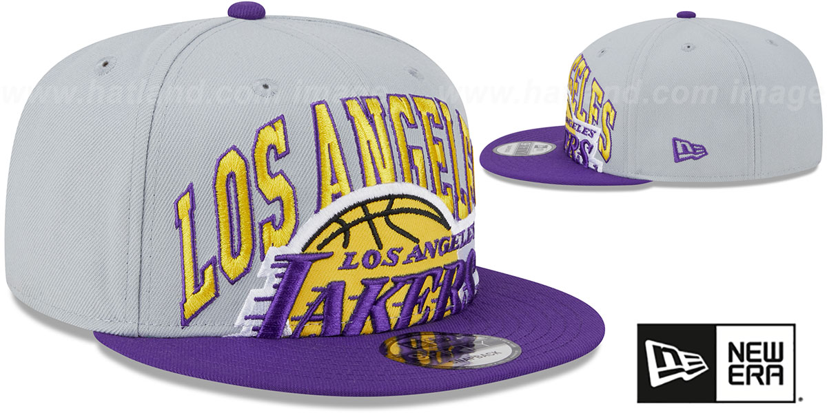 Los Angeles Lakers 2023 TIP OFF SNAPBACK Grey-Purple Hat