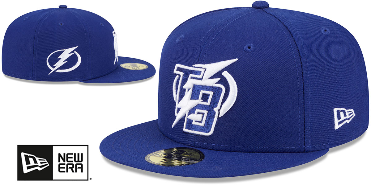 Tampa Bay Lightning DECEPTOR Royal Fitted Hat by New Era