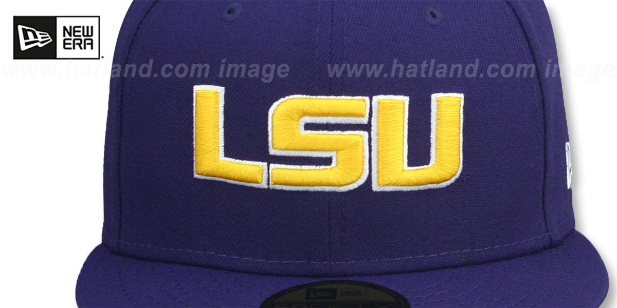 Louisiana State LSU NCAA TEAM-BASIC Purple Fitted Hat