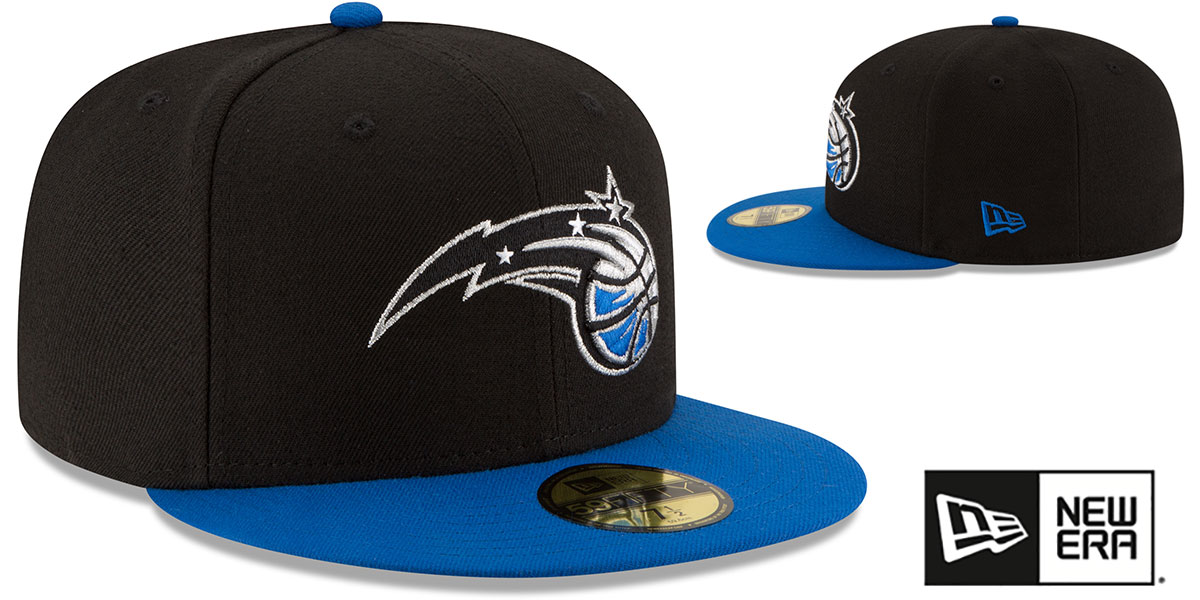 Orlando Magic 2T NBA TEAM-BASIC Black-Royal Fitted Hat