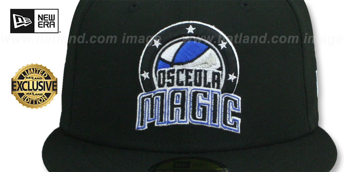 Osceola Magic NBA G-LEAGUE Black Fitted Hat by New Era
