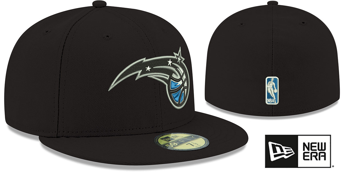 Orlando Magic NBA TEAM-BASIC Black Fitted Hat by New Era