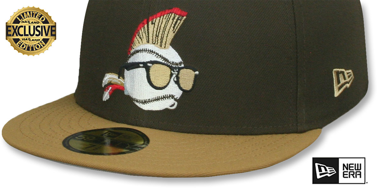 Major League WILD THING Brown-Wheat Fitted Hat by New Era