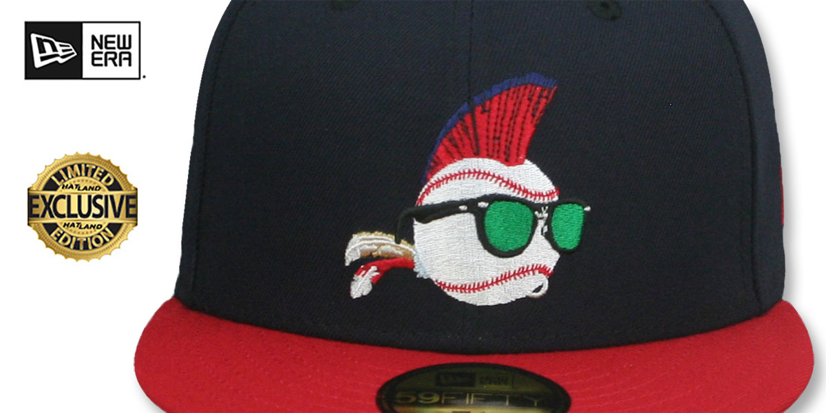 Major League WILD THING Navy-Red Fitted Hat by New Era