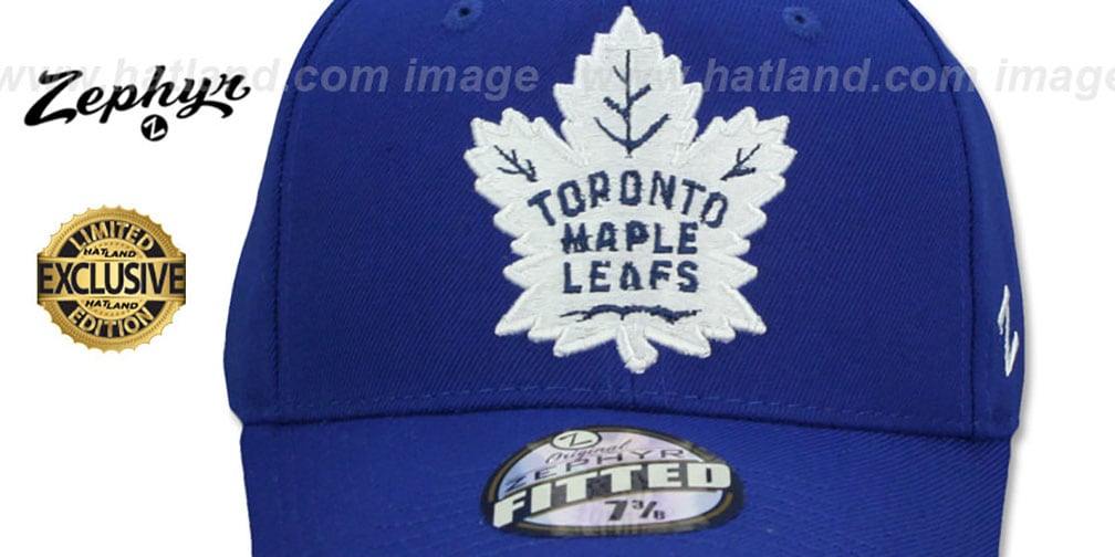 Toronto Maple Leafs SHOOTOUT Royal Fitted Hat by Zephyr