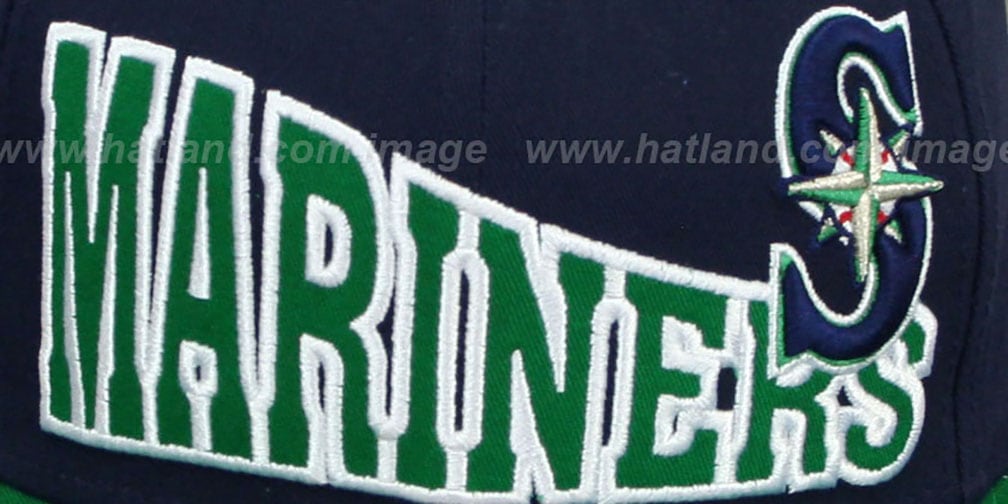 Seattle Mariners STOKED SNAPBACK Navy-Green Hat by New Era