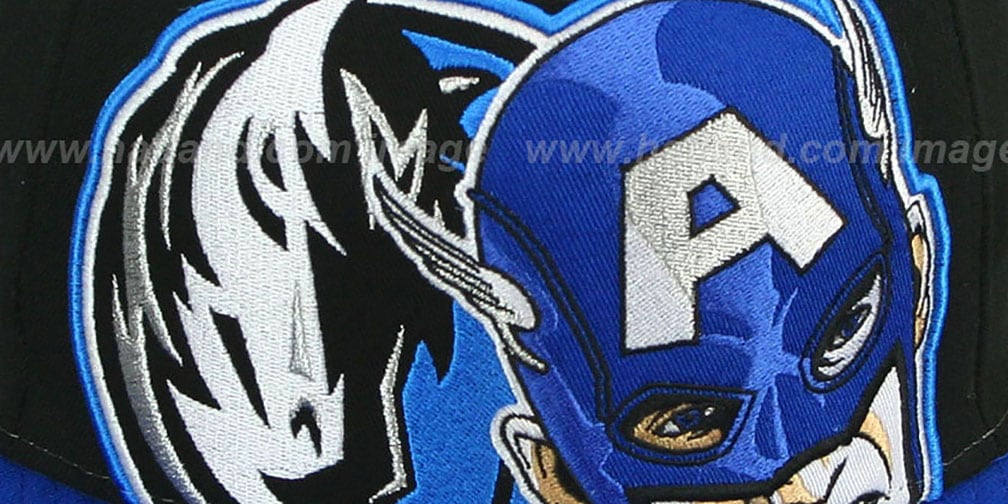 Dallas Mavericks HERO-HCL Black-Royal Fitted Hat by New Era