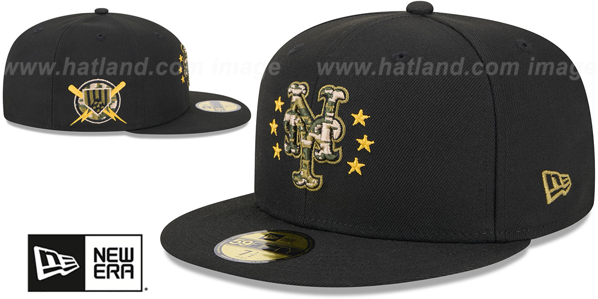 New York Mets 2024 ARMED FORCES STARS N STRIPES Hat
