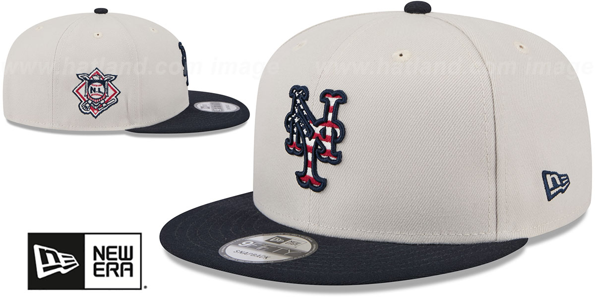 New York Mets 2024 JULY 4TH STARS N STRIPES SNAPBACK Hat