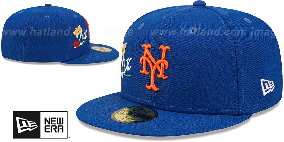 New York Mets CROWN CHAMPS Royal Fitted Hat by New Era