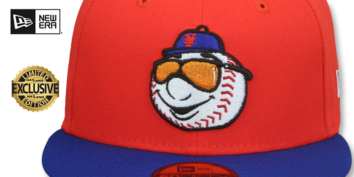 New York Mets SHADES MR MET Orange-Royal Fitted Hat