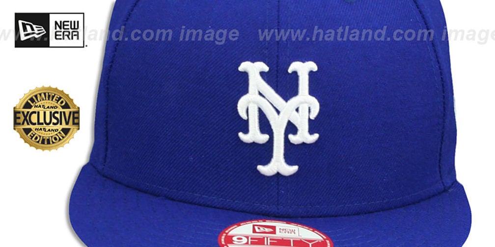 New York Mets TEAM-BASIC SNAPBACK Royal-White Hat by New Era