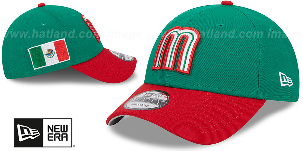 Mexico 2023 WBC GAME STRAPBACK Green-Red Hat by New Era
