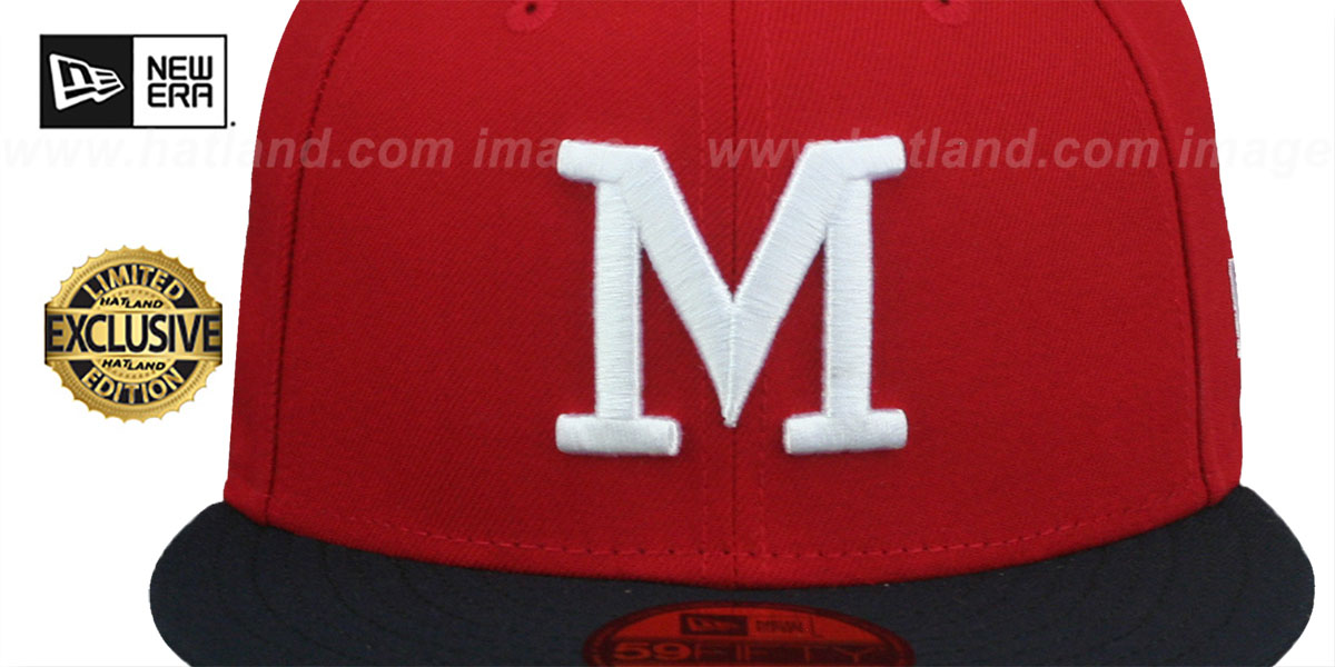 Milwaukee Braves COOPERPACK Red-Navy Fitted Hat by New Era
