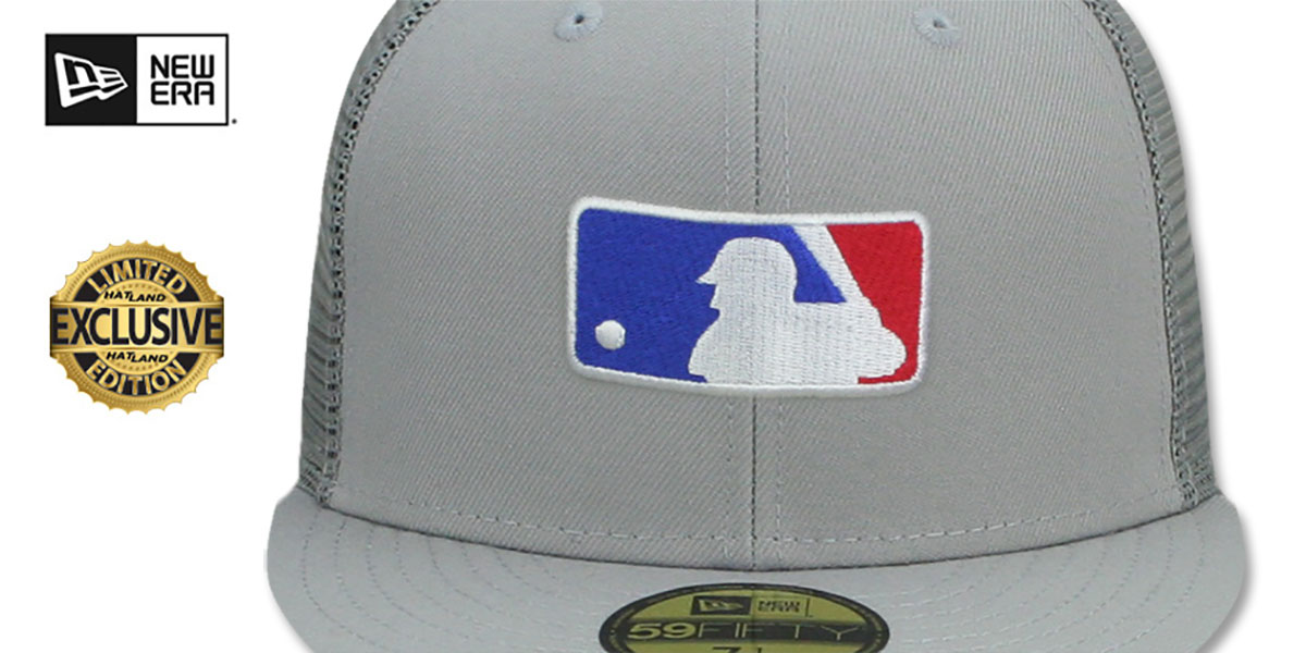MLB Umpire BATTING PRACTICE TRUCKER Grey Fitted Hat