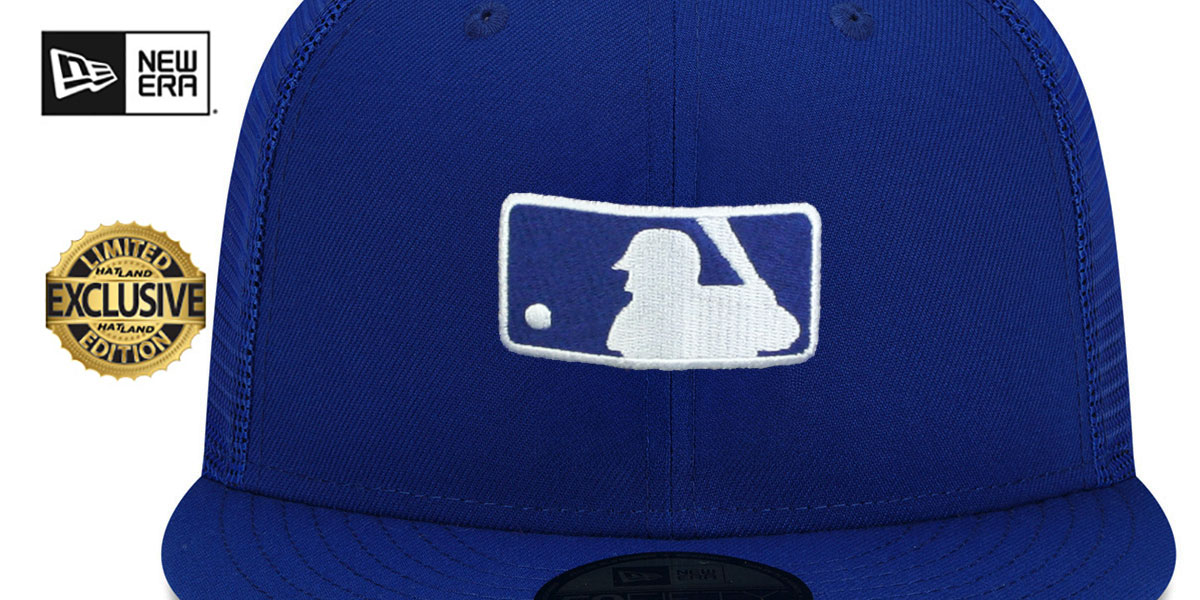 MLB Umpire BATTING PRACTICE TRUCKER Royal Fitted Hat