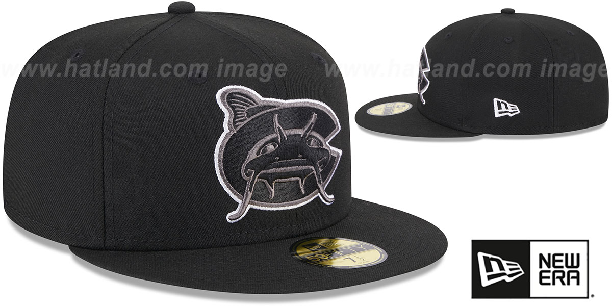 Carolina Mudcats THEME NIGHT Black Fitted Hat by New Era