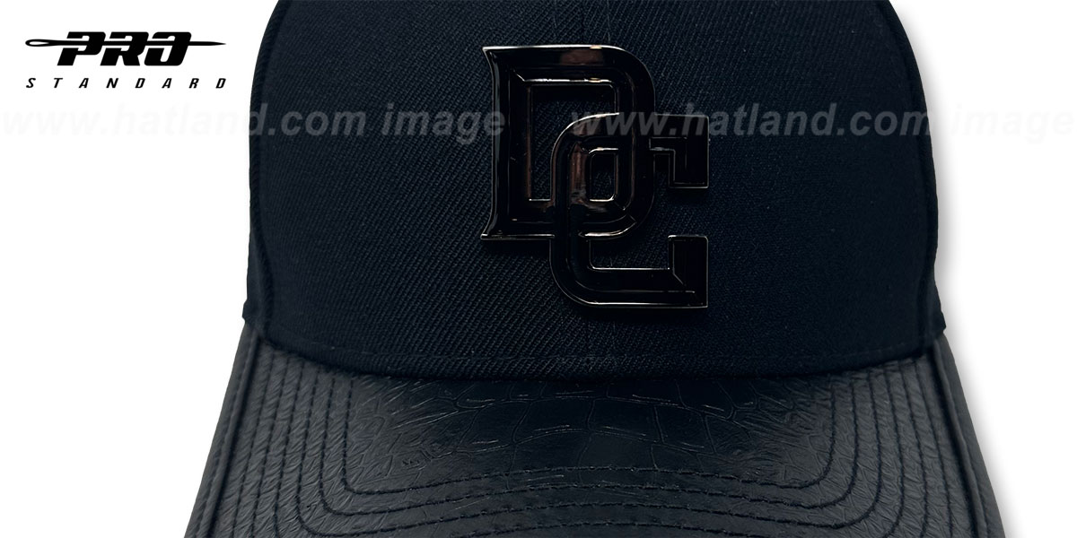 Washington Nationals ALT LOW-PRO BLACK METAL BADGE STRAPBACK Blac