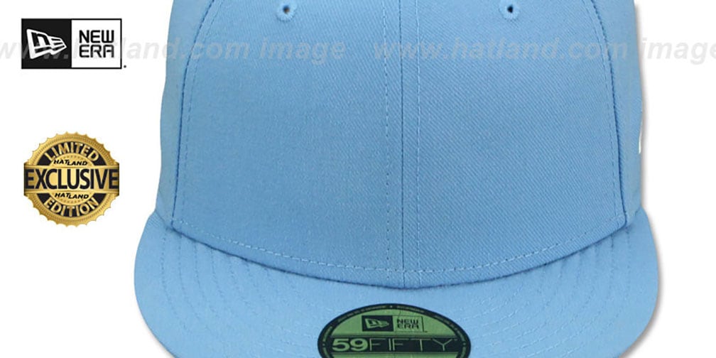 New Era 59FIFTY-BLANK Solid Sky Fitted Hat