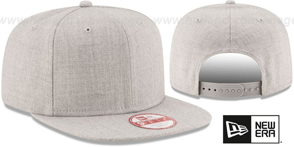 New Era BLANK SNAPBACK Heather Grey Hat