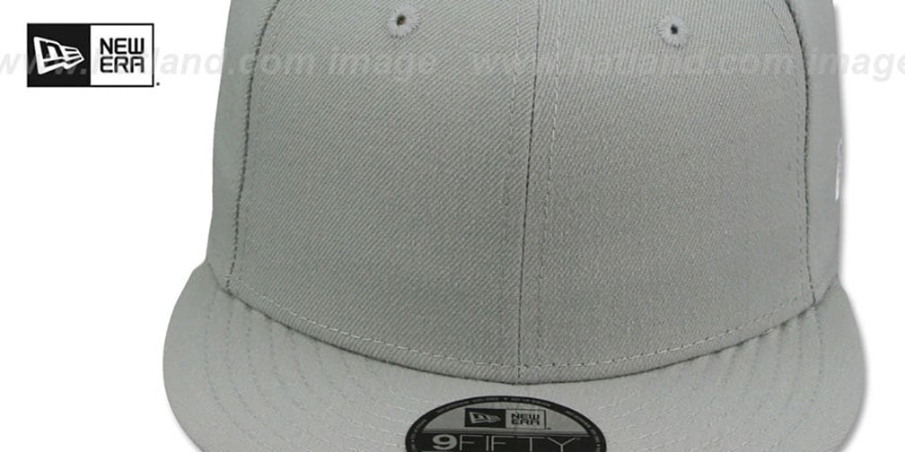 New Era BLANK SNAPBACK Light Grey Hat