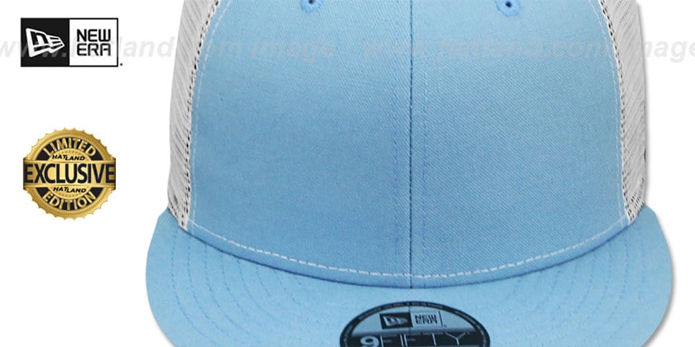 New Era MESH-BACK BLANK SNAPBACK Sky-White Hat