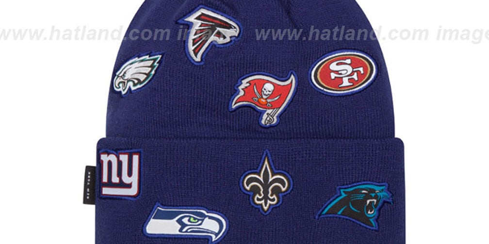 NFL NFC TOTAL LOGO Royal Knit Beanie Hat by New Era