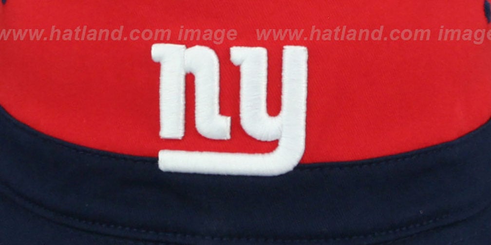 New York NY Giants COLOR-BLOCK BUCKET White-Red-Navy Hat