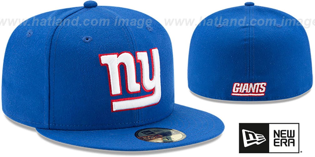 New York NY Giants NFL TEAM-BASIC Royal Fitted Hat