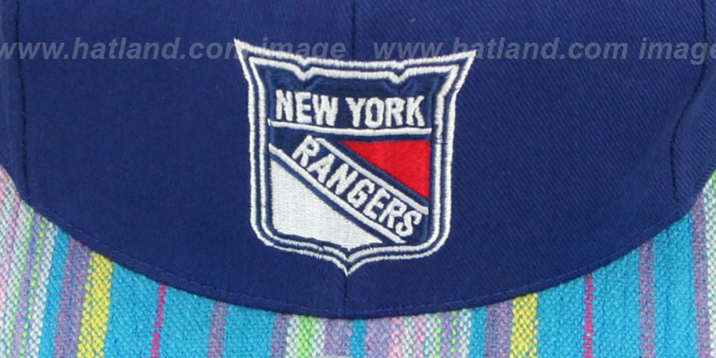 NY Rangers NATIVE-STRIPE SNAPBACK Navy Hat