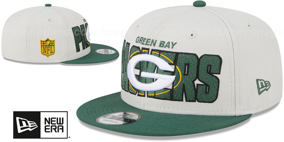 Green Bay Packers 2023 NFL DRAFT SNAPBACK Stone-Green Hat