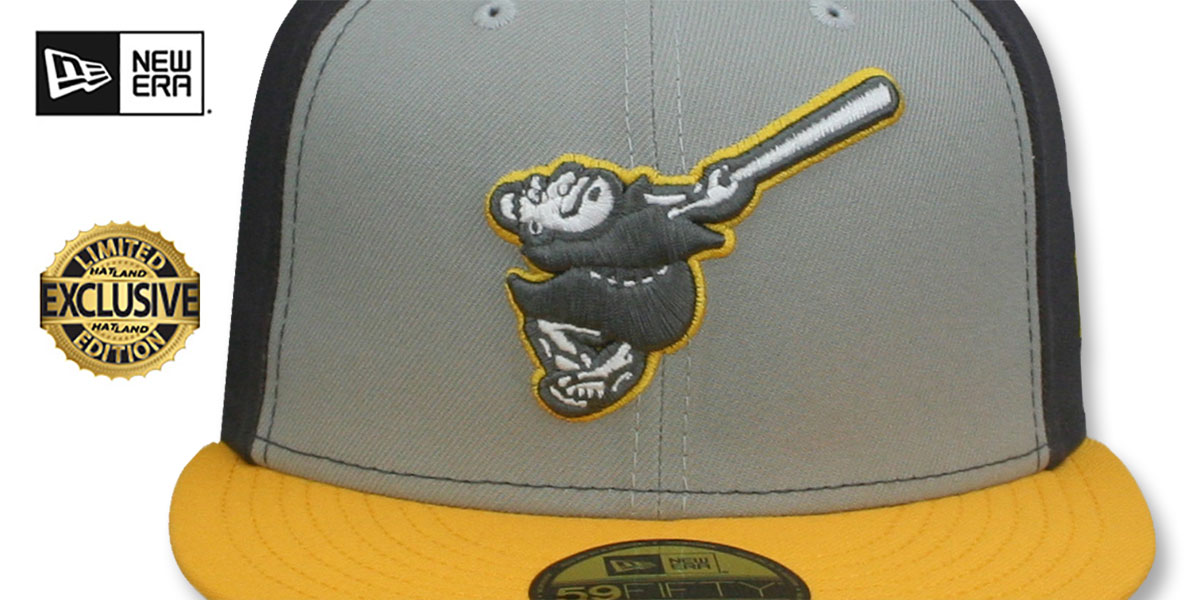 San Diego Padres GREY TONE Grey-Charcoal-Gold Fitted Hat