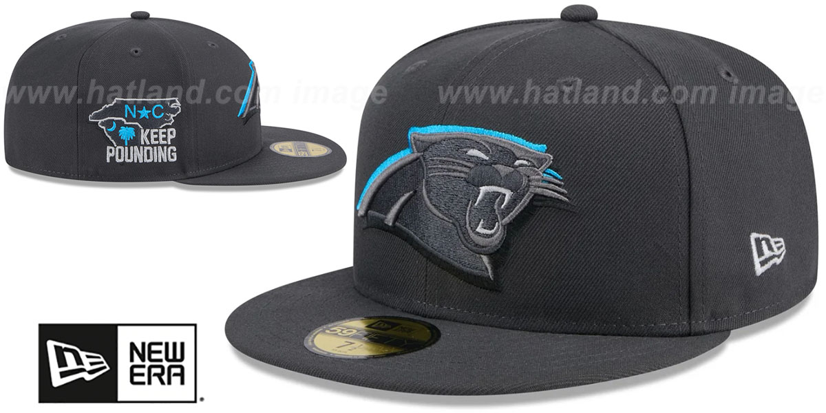 Carolina Panthers 2024 ONSTAGE NFL DRAFT Grey Fitted Hat