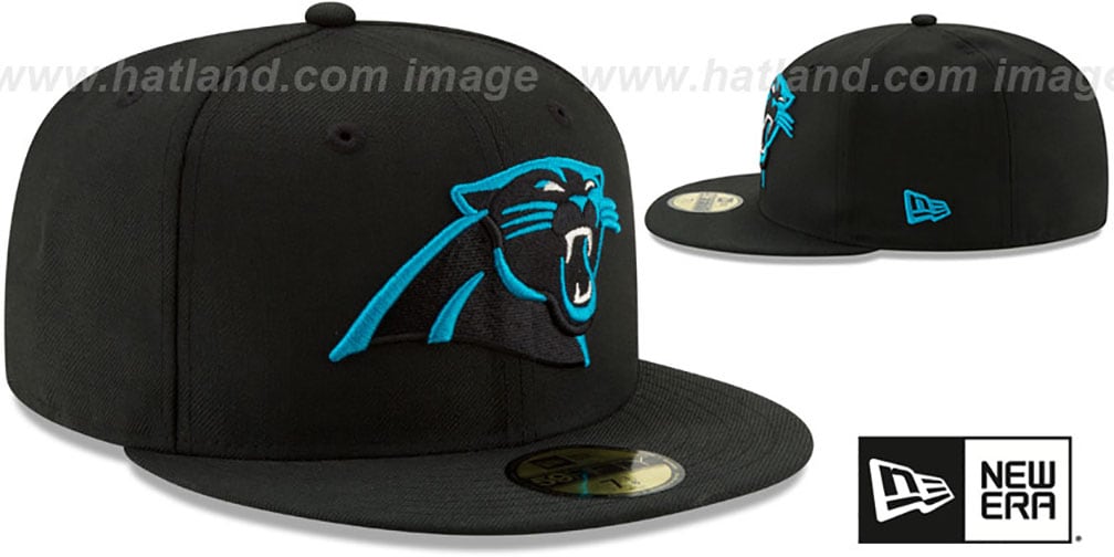 Carolina Panthers NFL TEAM-BASIC Black Fitted Hat by New Era