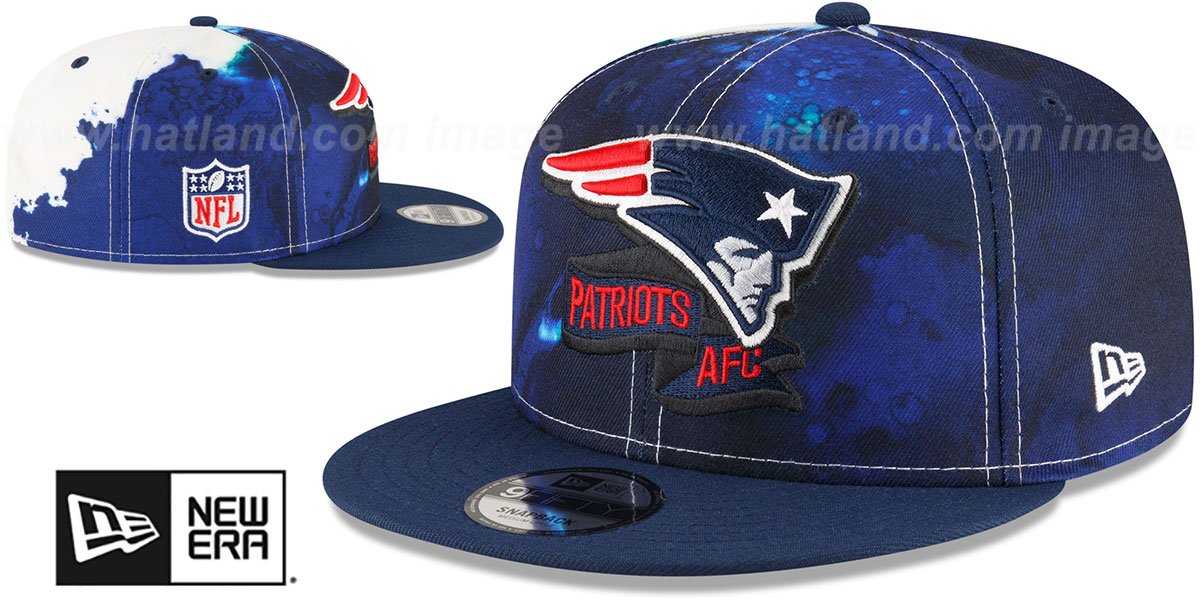 New England Patriots 2022 NFL SIDELINE TIE-DYE SNAPBACK Hat