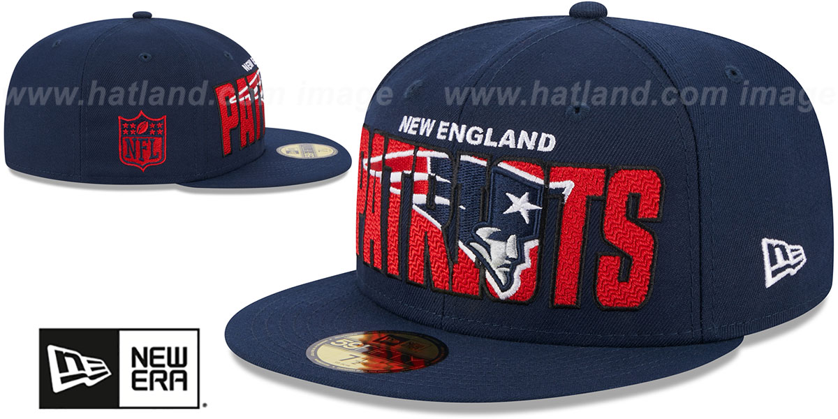 New England Patriots 2023 NFL DRAFT Navy Fitted Hat