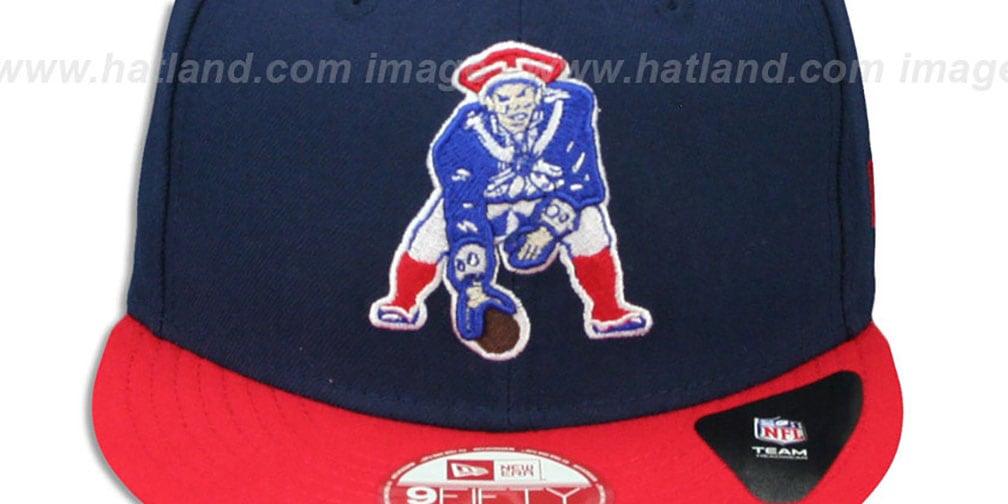 New England Patriots BINDBACK TB SNAPBACK Navy-Red Hat