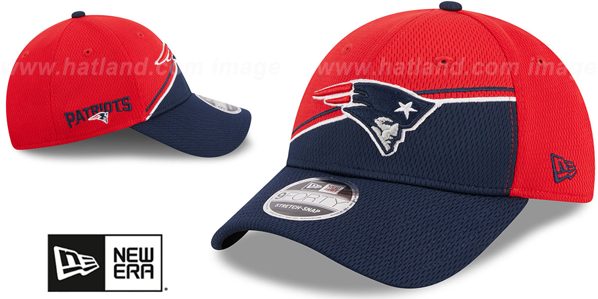 New England Patriots DASHMARK SIDELINE SNAPBACK Red-Royal Hat