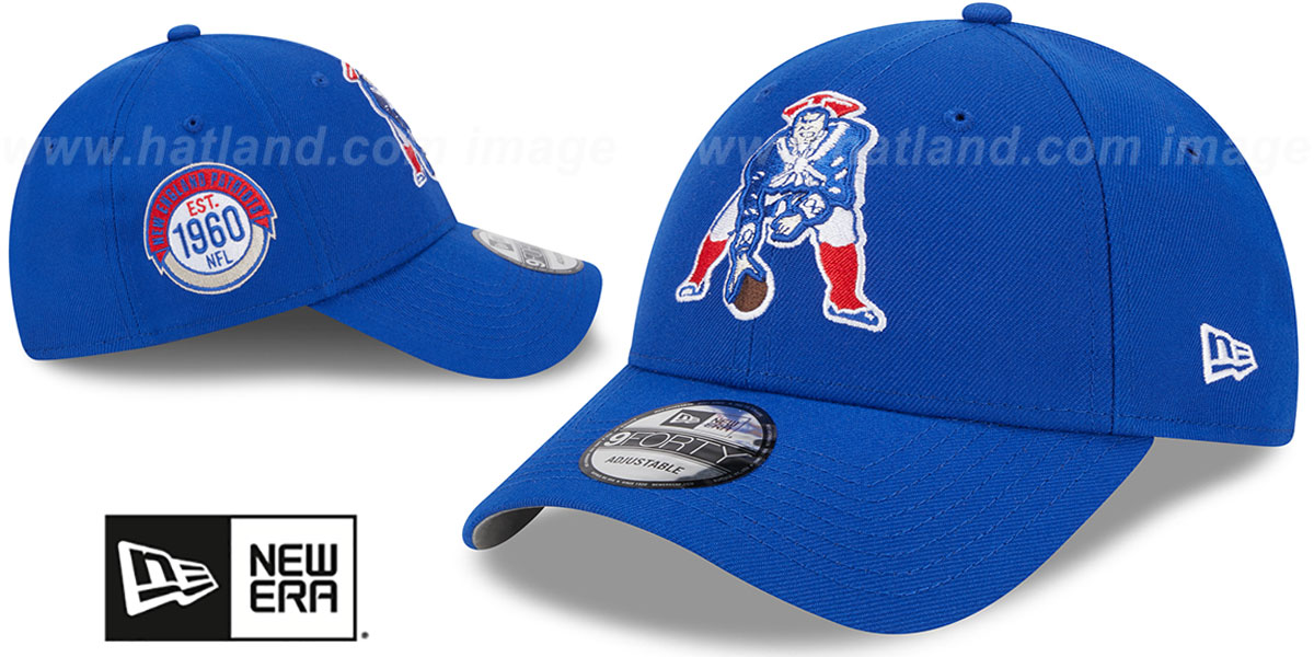 New England Patriots HISTORIC SIDELINE SNAPBACK Royal Hat