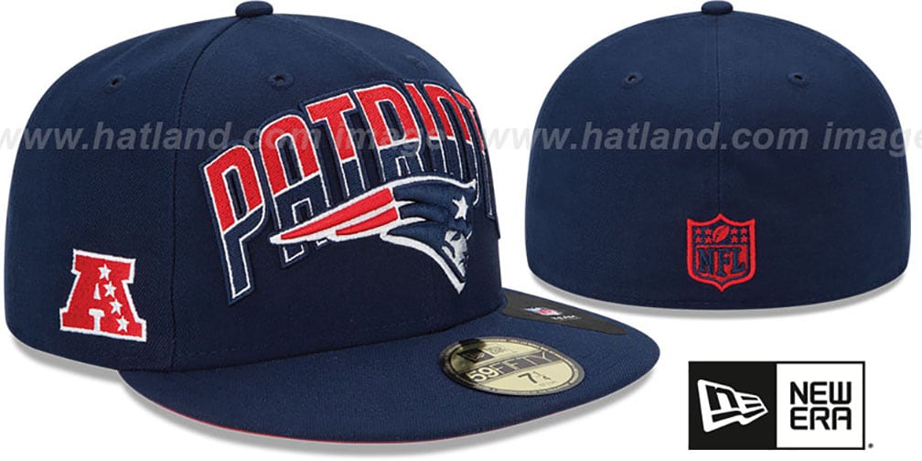 New England Patriots NFL 2013 DRAFT Navy 59FIFTY Fitted Hat