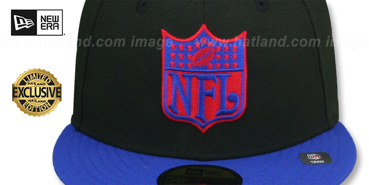 New Engalnd Patriots THROWBACK NFL SHIELD-BASIC Black-Royal Fitte