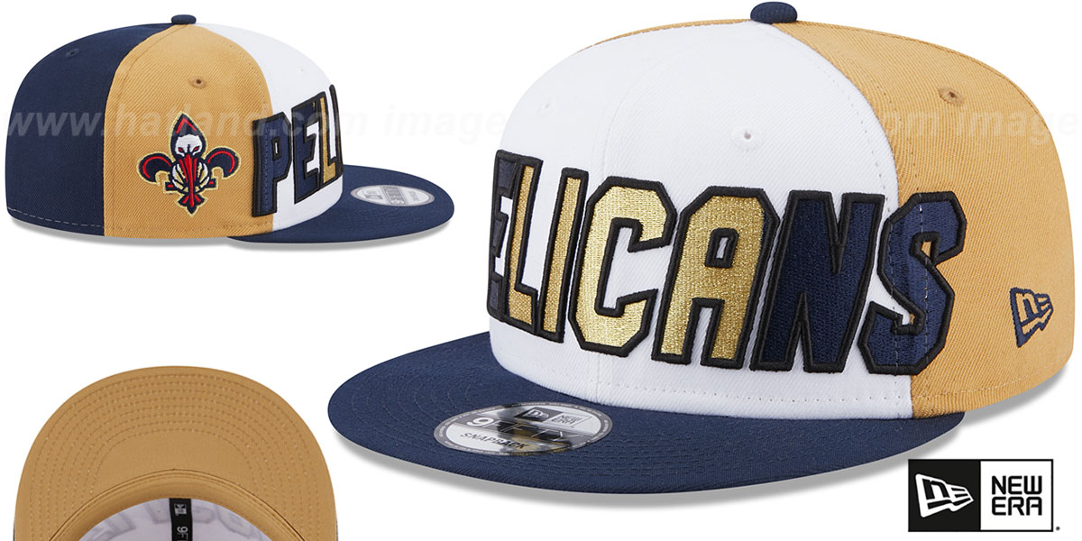 New Orleans Pelicans COLOR BLOCK BACK HALF SNAPBACK Hat