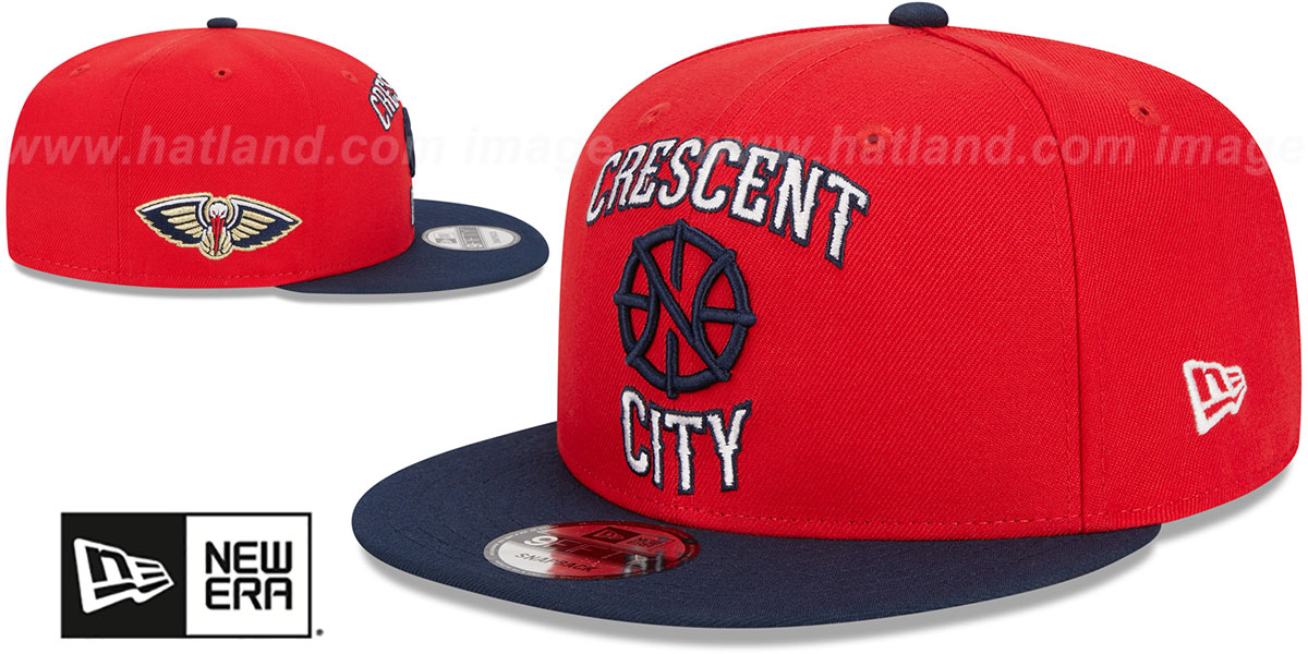New Orleans Pelicans STATEMENT SNAPBACK Red-Navy Hat