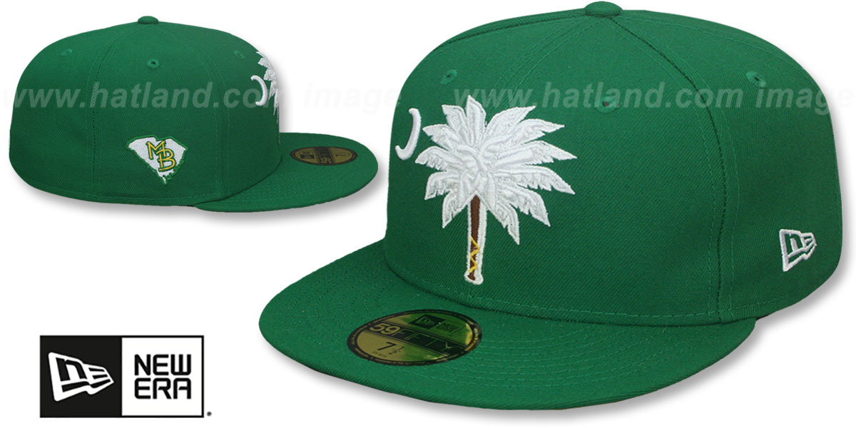 Myrtle Beach Pelicans THEME NIGHT Green Fitted Hat