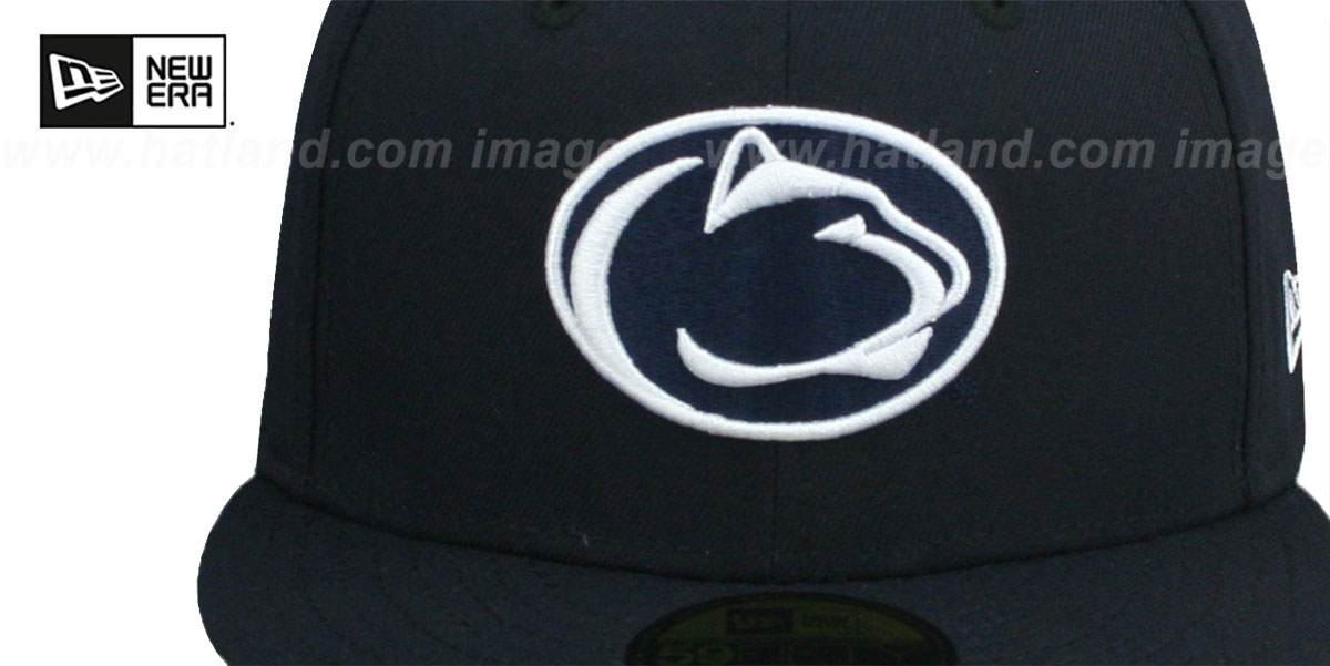 Penn State NCAA TEAM-BASIC Navy Fitted Hat by New Era