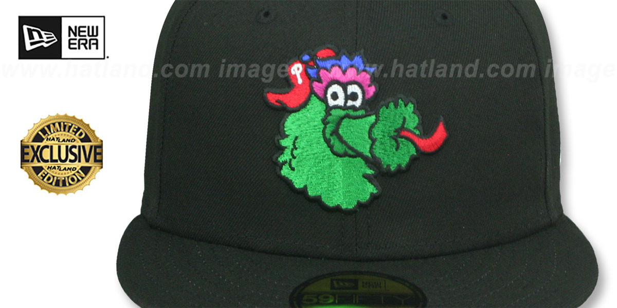 Philadelphia Phillies PHILLIE PHANATIC Black Fitted Hat