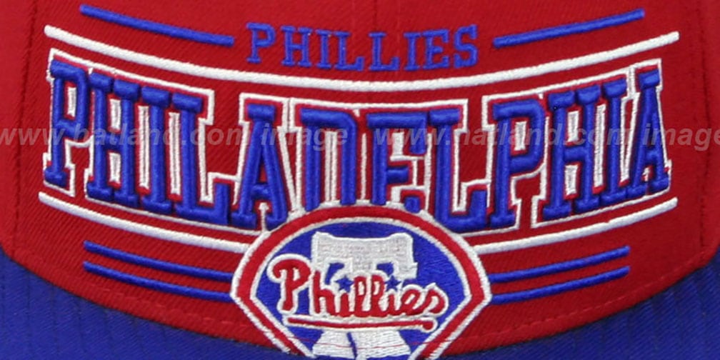 Philadelphia Phillies RETRO-SMOOTH Red-Royal Fitted Hat