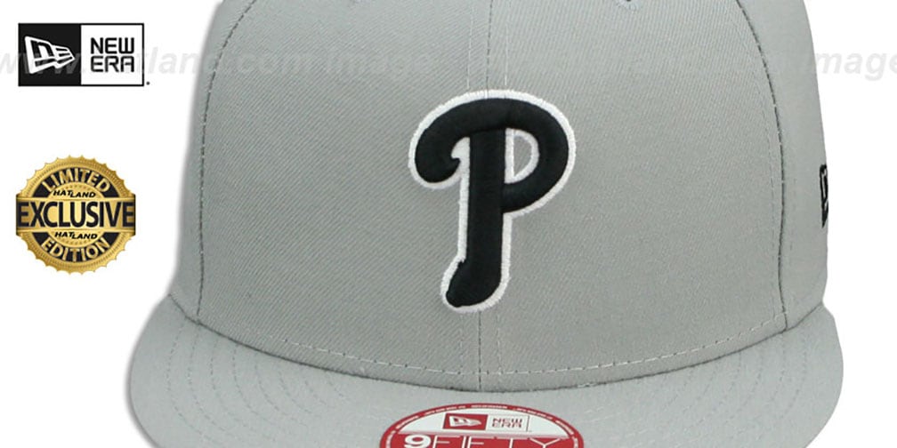 Philadelphia Phillies TEAM-BASIC SNAPBACK Grey-Black Hat