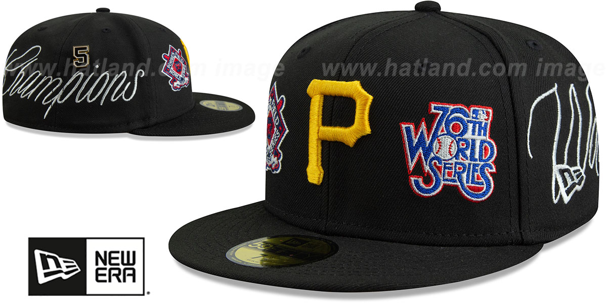 Pittsburgh Pirates HISTORIC CHAMPIONS Black Fitted Hat