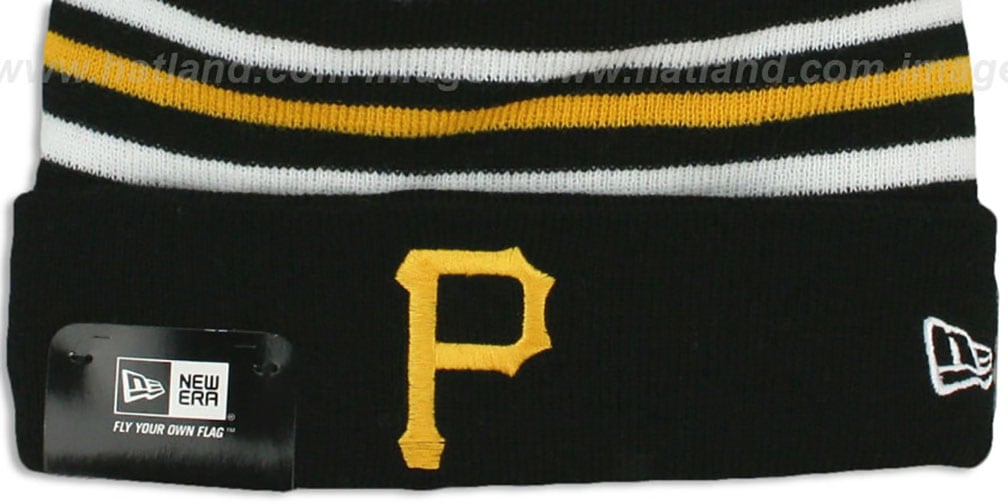 Pittsburgh Pirates STRIPEOUT Knit Beanie Hat by New Era